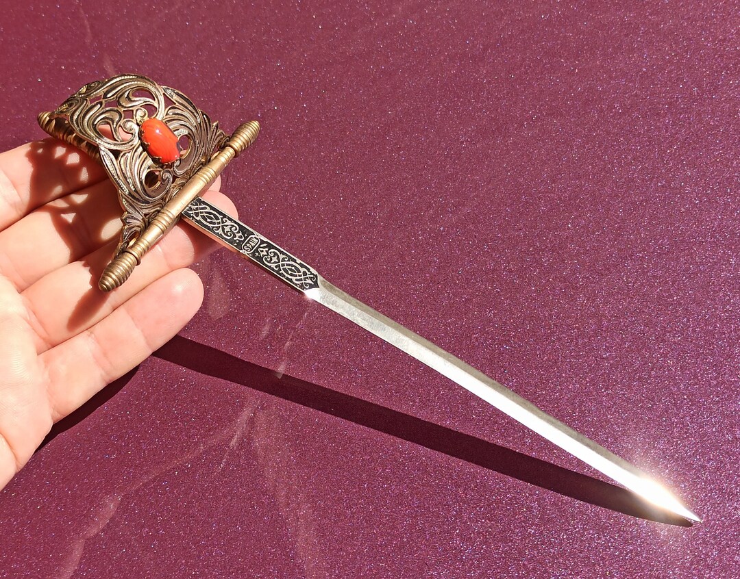 Toledo LETTER OPENER, Old Letter Opener, Bronze Letter Opener, Letter ...