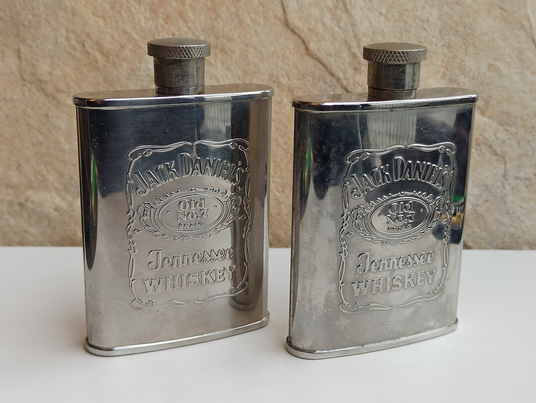 Jack Daniels Flask, Vintage Flask, Jennessee Whiskey, Vintage Whiskey ...