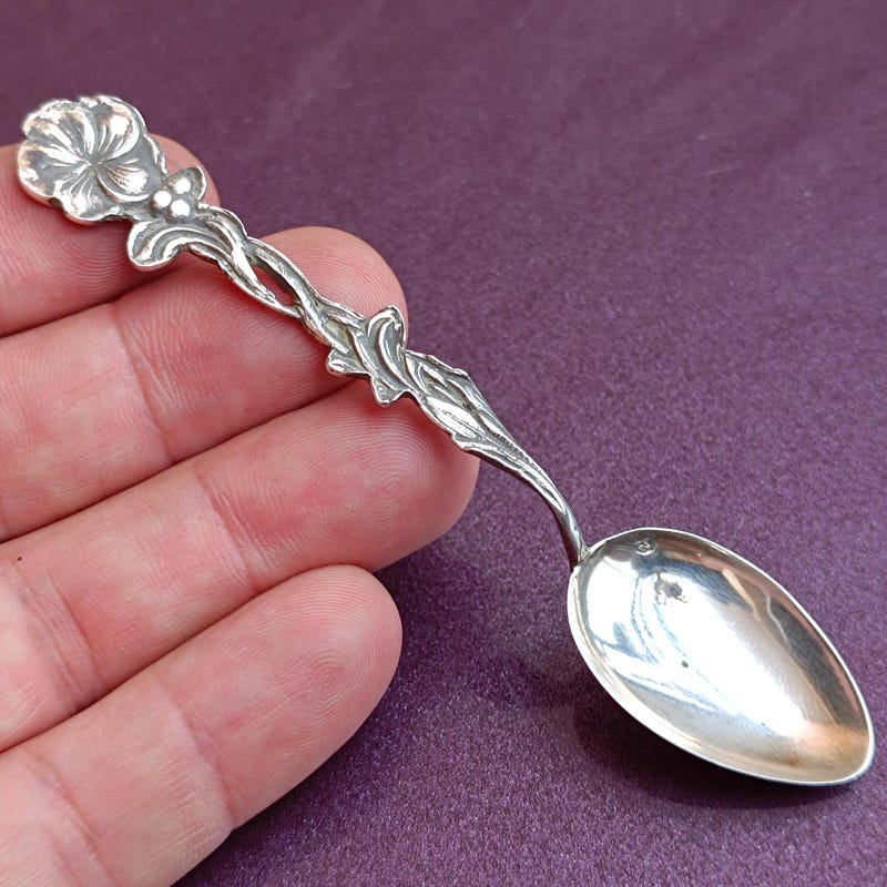 Flower Teaspoons - Etsy