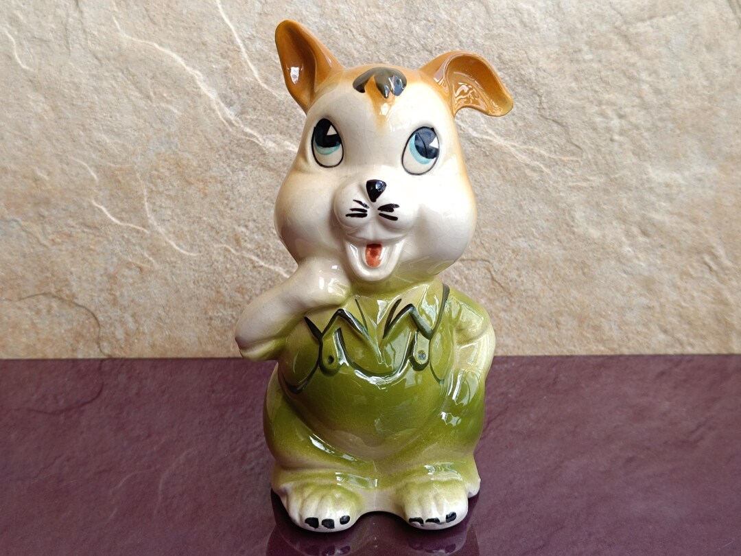 1960s Bunny Piggy Bank English Porcelain Figure, Hare Porcelain ...