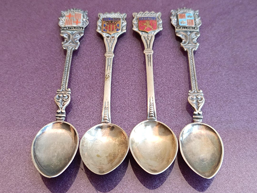 1960s Silver Spoon, Silver Spanish Souvenir, Collector Spoon, Vintage ...