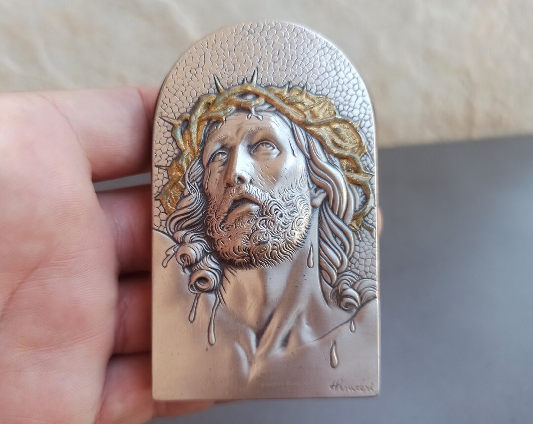 925 Silver Jesus Christ Icon, Sinai Orthodox Icon, Christ of Sinai ...