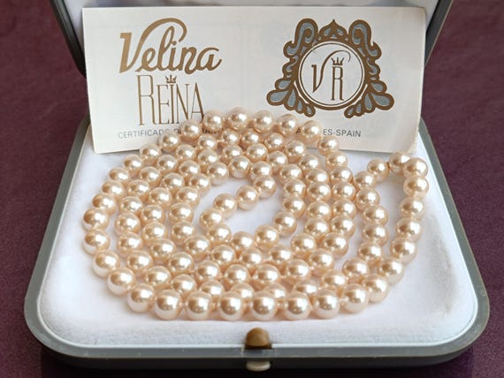 1970s Velina Reina Pearl Necklace, Velina Reina Pearl… - Gem
