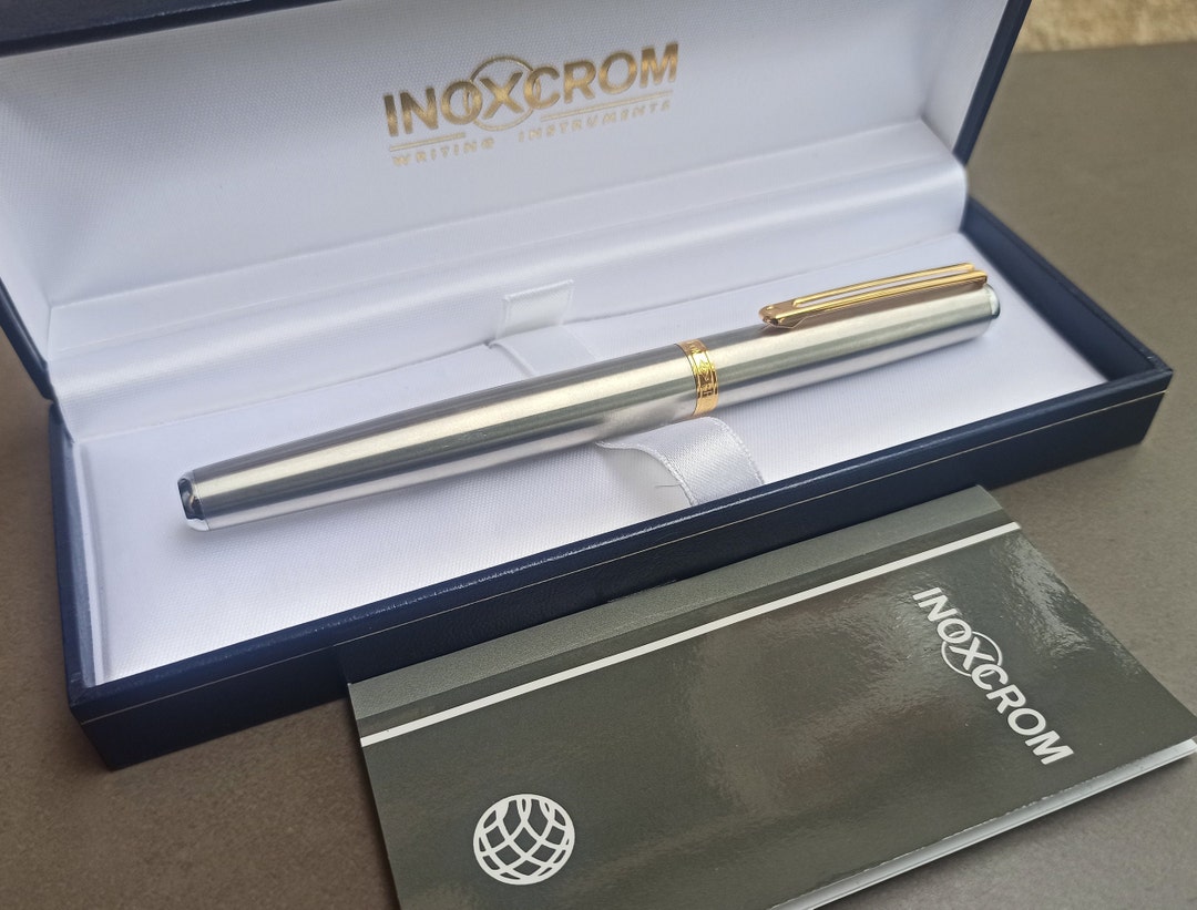 INOXCROM Fountain Pen, Vintage Fountain Pen, 1980 Ballpoint Pen, Retro ...