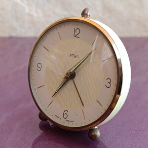 1940-50s EMES Germany Vintage Alarm Clock With Mechanical Mechanism ...