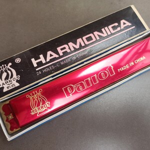 Harmonica Parrot, Vintage Harmonica in Original Box, Blessing Harmonica ...