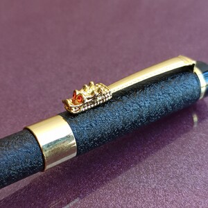 Dragon Fountain Pen, Genius Iridium Gold Plated Fountain Pen, Vintage ...