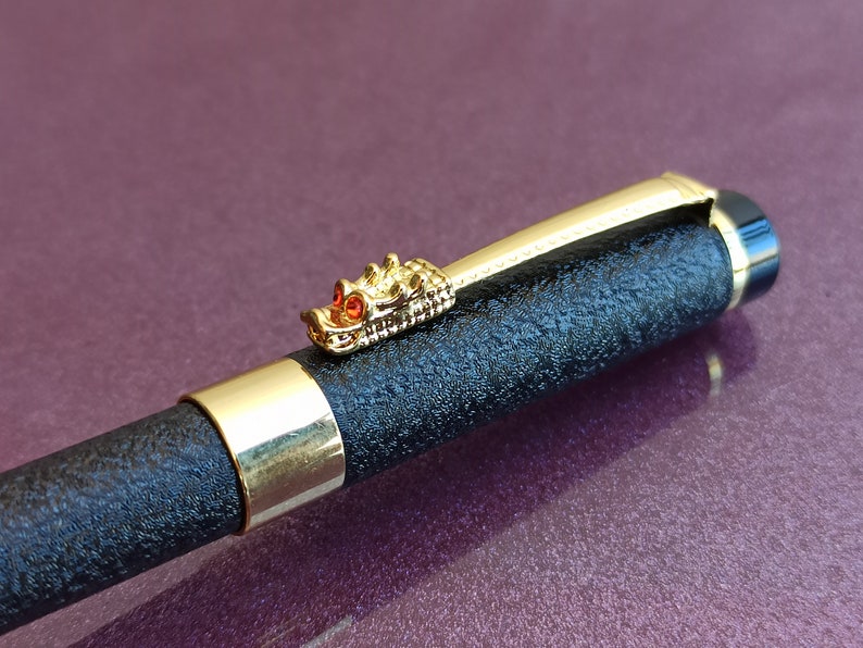 Dragon Fountain Pen Genius Iridium Gold Plated Fountain Pen - Etsy