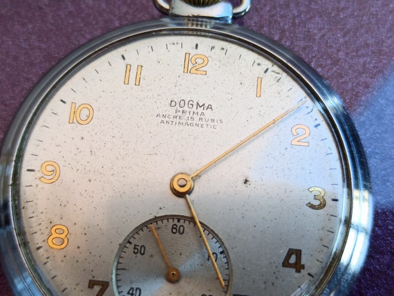 1940 DOGMA Prima, Anche 15 Rubis, Antimagnetic Watch … - Gem