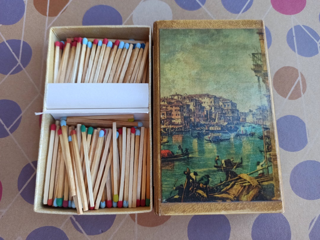 RARE Large Matchbox, Collectible Matches, Made in Spain, Antique Style ...