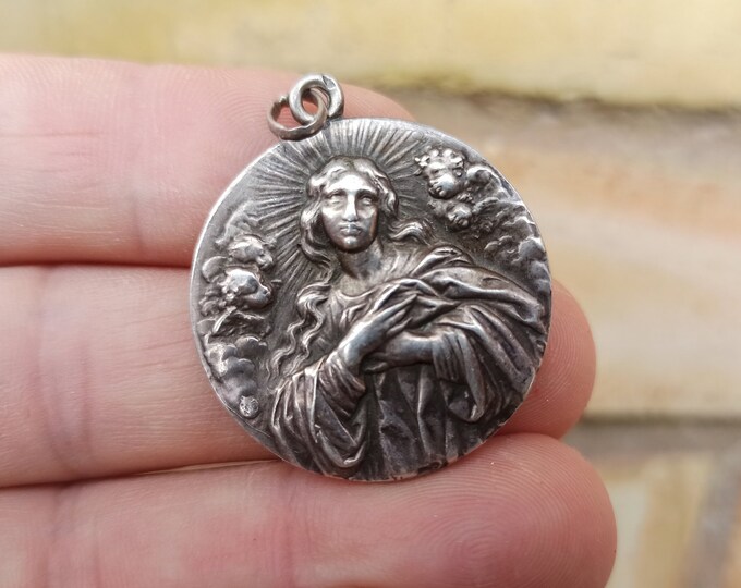 Medal Immaculate Conception, Immaculate Conception, Pure Medal in Solid ...