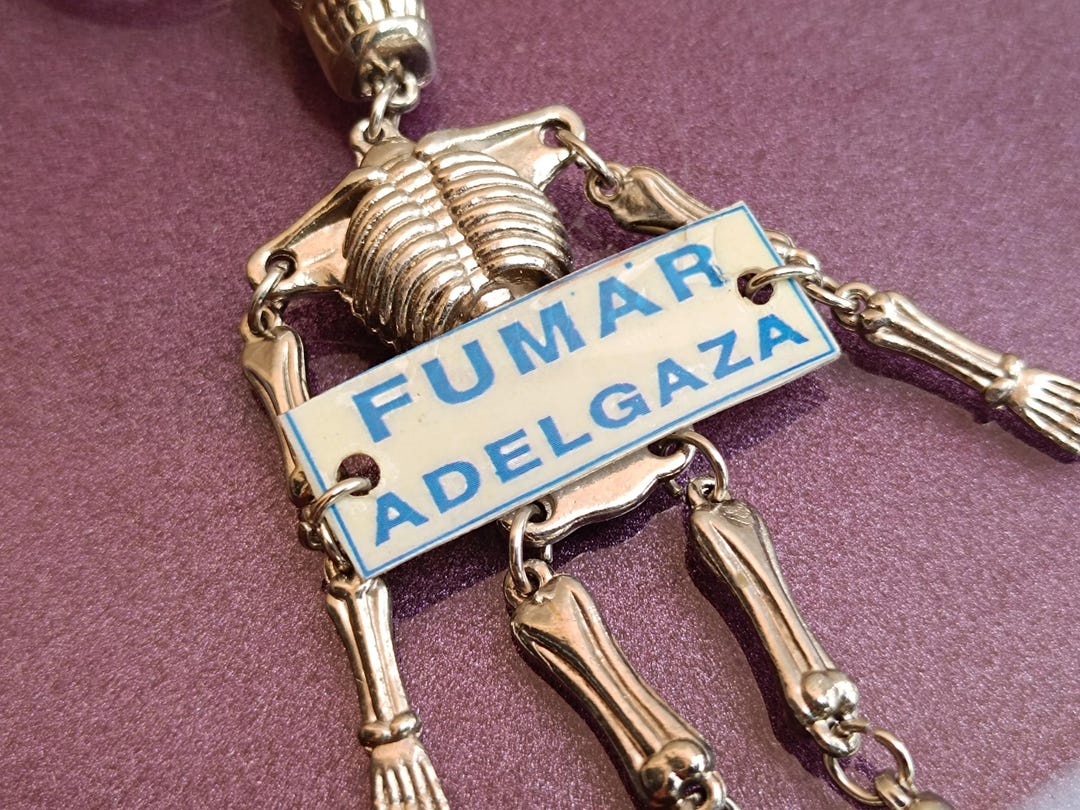 Skeleton Keychain, Metal Skeleton Keychain, Skeleton Charm, Vintage ...