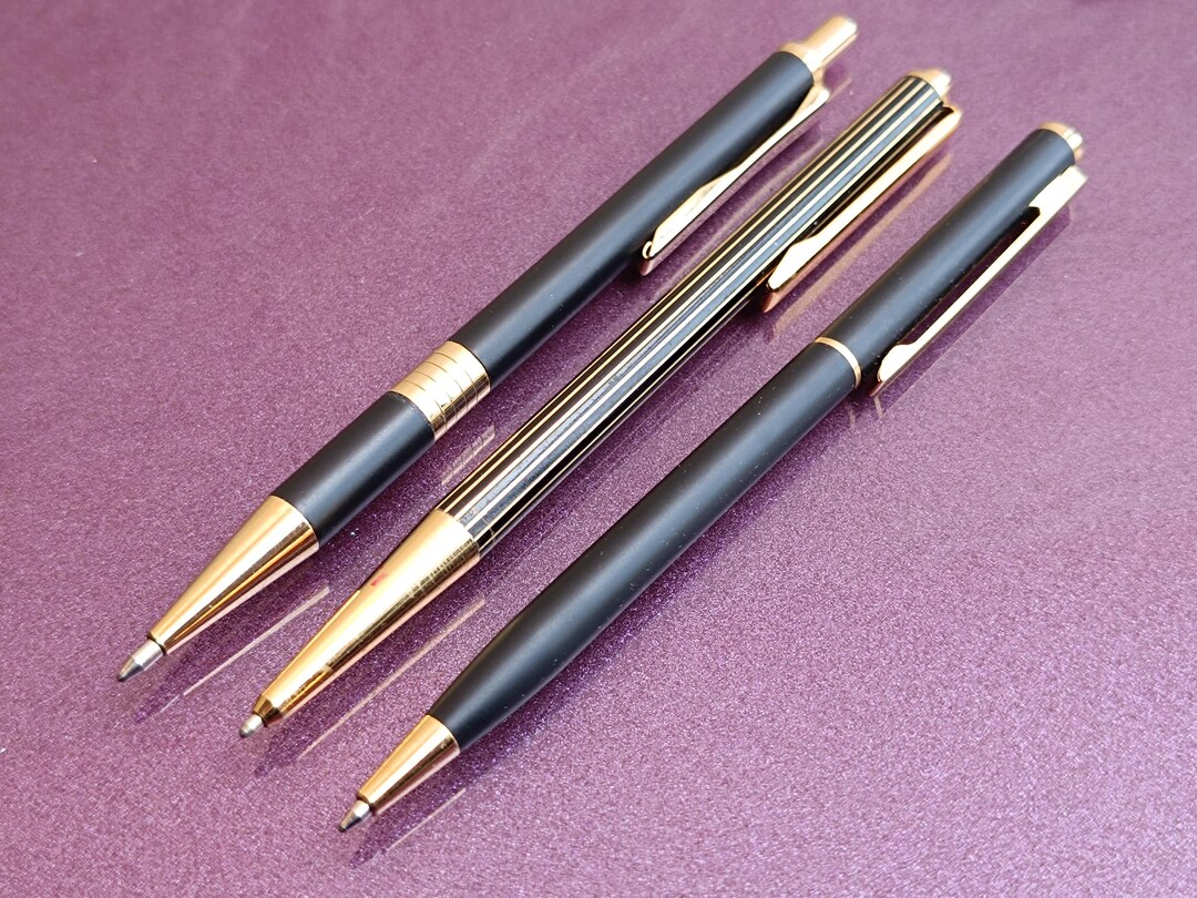 Vintage Ballpoint Pens SET, Ballpoint Pen, Retro Ballpoint Pen, Antique ...