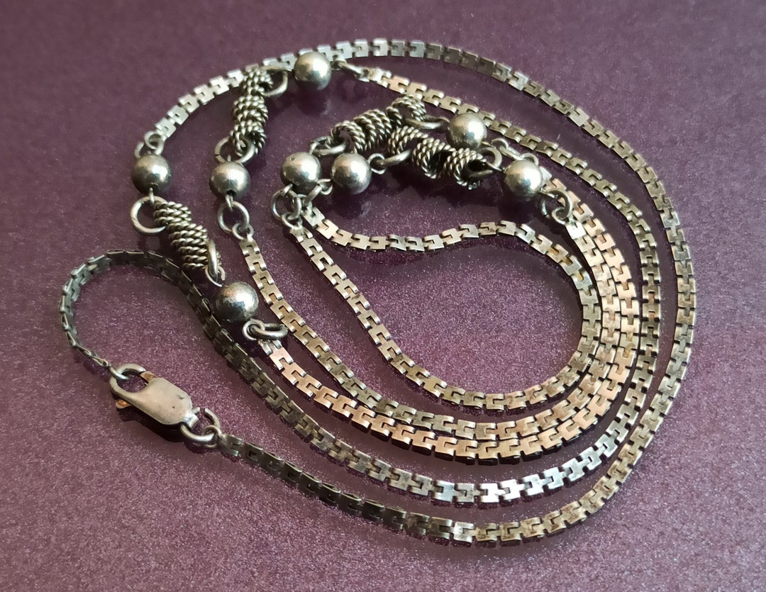 925 Silver Necklace, Silver Jewellery, Vintage Necklace, Silver Choker ...