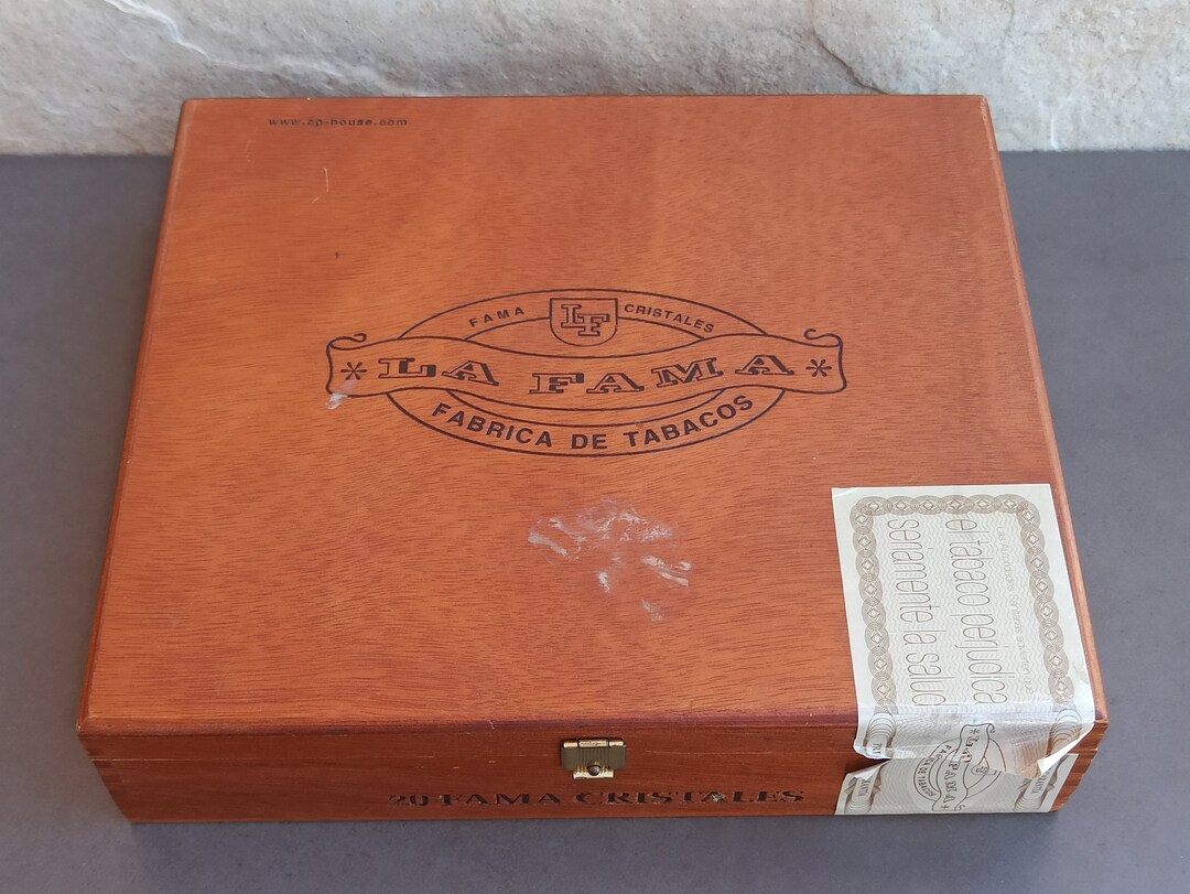 Empty La Fama Cigar Box, LF Cigar Box, Wooden Box, Vintage Cigar Box ...