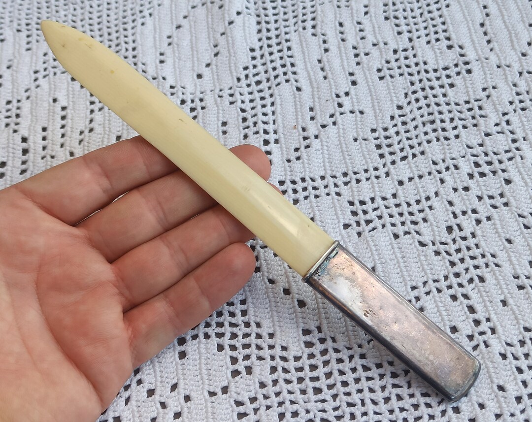 1920s Silver LETTER OPENER, Vintage Silver Letter Opener, Antique ...