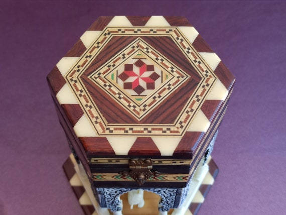 Handmade Box, Vintage Jewellery Box, Spain Retro Box,… - Gem