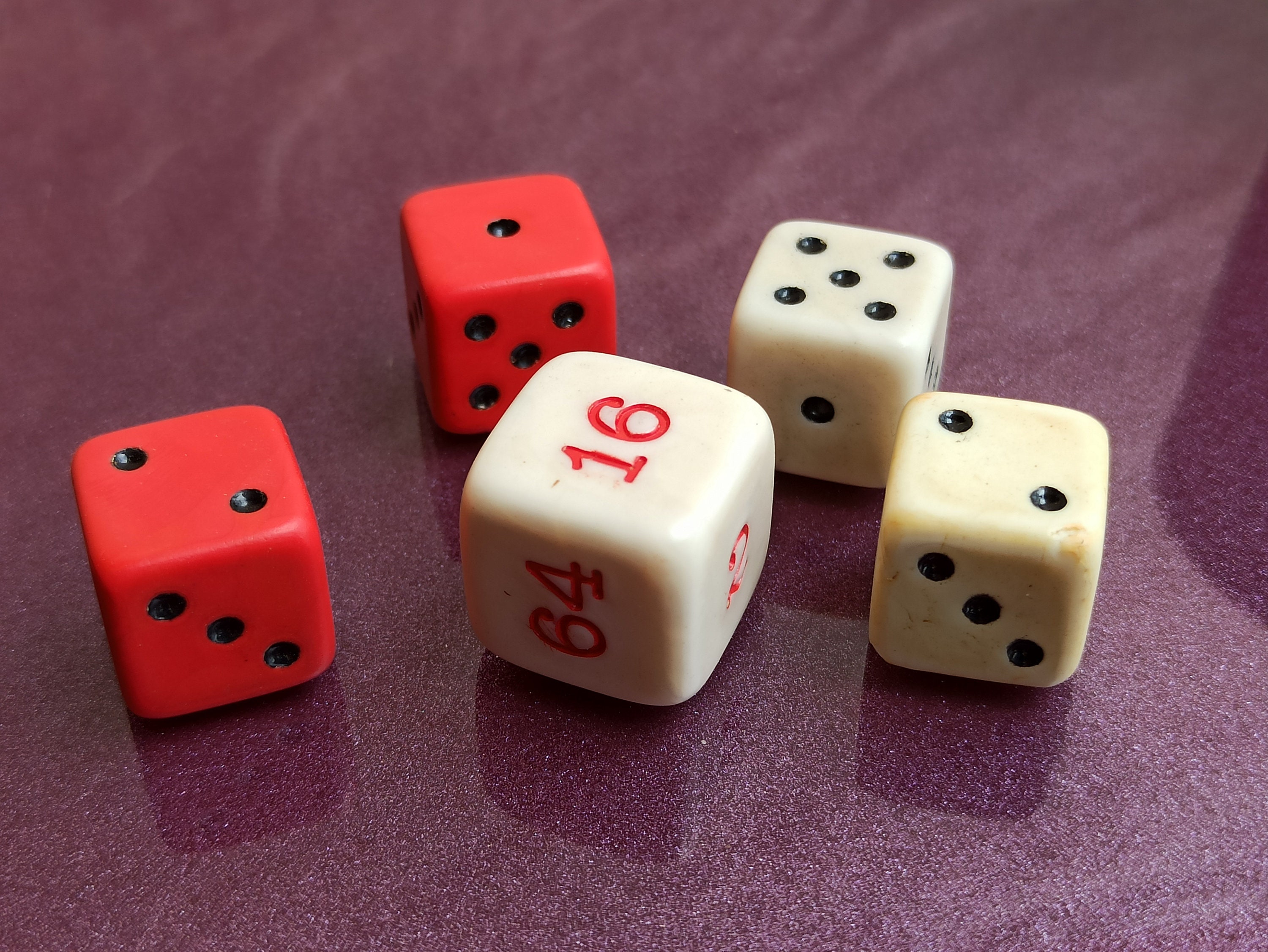 1950 Playing Dice With Throwing Glass Dice in Original Box - Etsy