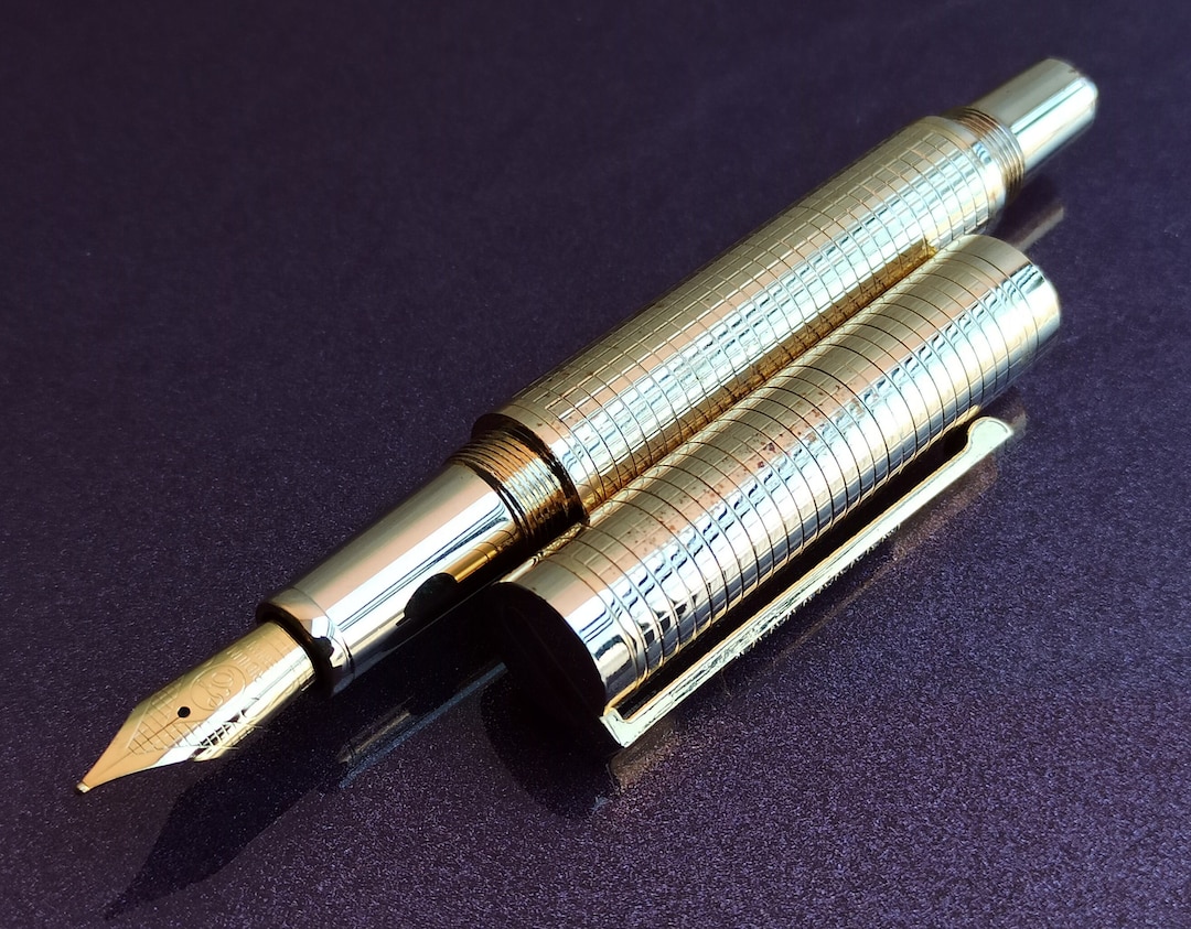 Gold Filled Fountain Pen, Retro Fountain Pen, Vintage Fountain Pen ...