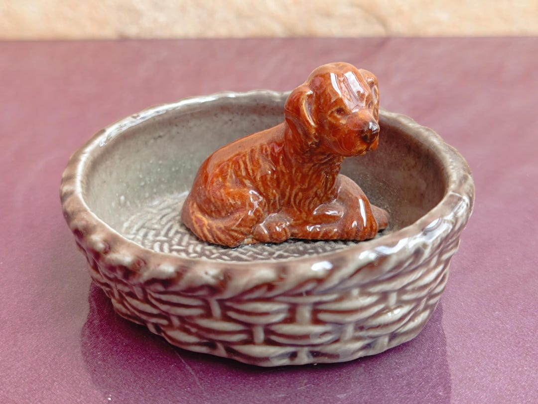 Wade English Porcelain Dog Figurine, Porcelain Dog Figure, Wade ...