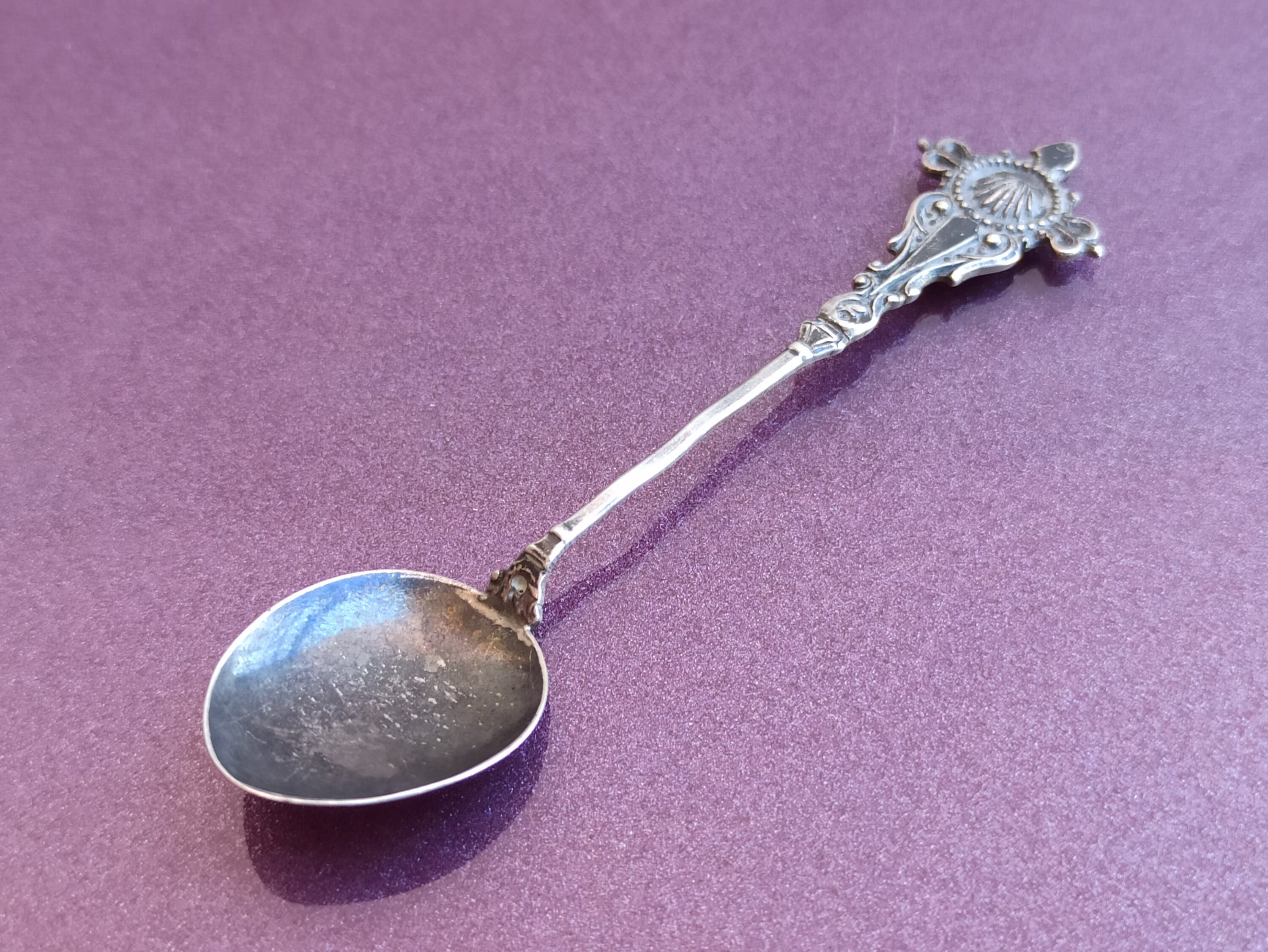 1930 Silver Tea Spoon, Collection Spoon, Religious Spoon, Santiago De ...