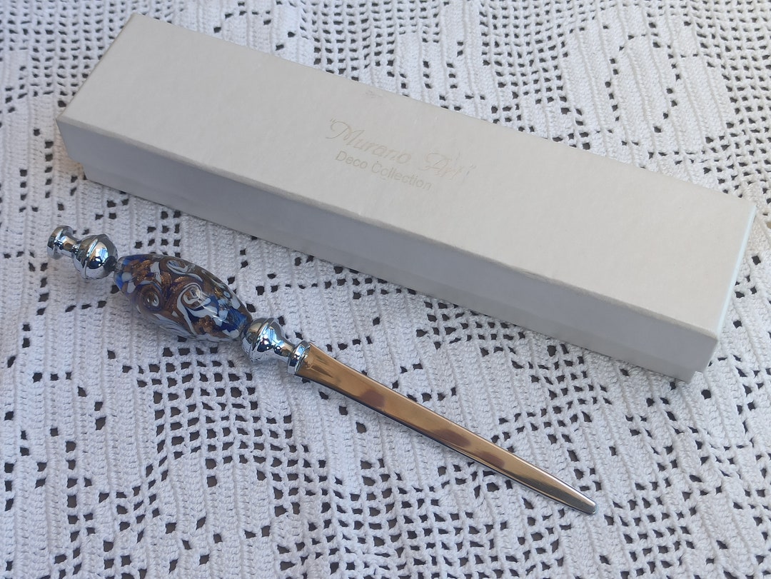 MURANO LETTER Opener, Old Letter Opener, Bronze Letter Opener, Letter ...