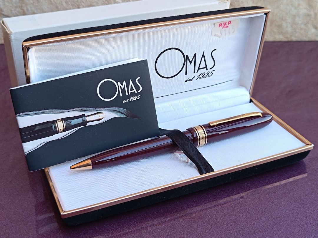 1980 OMAS EXTRA Ballpoint Pen, Vintage Ballpoint Pen, Gold Filled ...