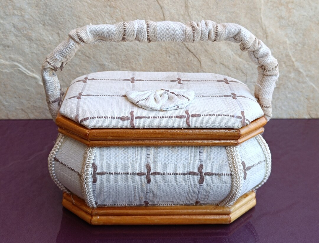 1970 Handmade Sewing Box, Jewelery Box, Retro Box, Treasure Chest ...