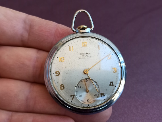 1940 DOGMA Prima, Anche 15 Rubis, Antimagnetic Watch … - Gem