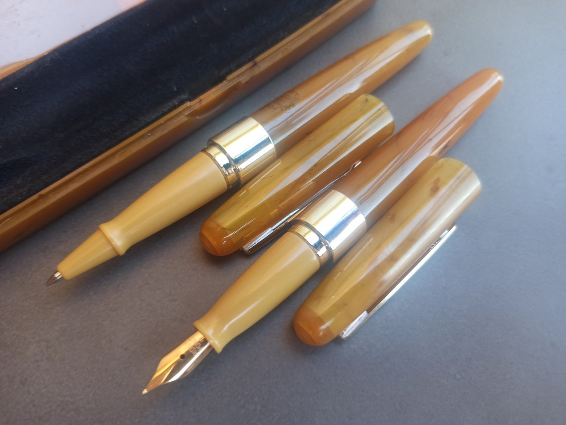 RARE Fountain Pen and Ballpoint Pen SET Japan Fountain Pen - Etsy