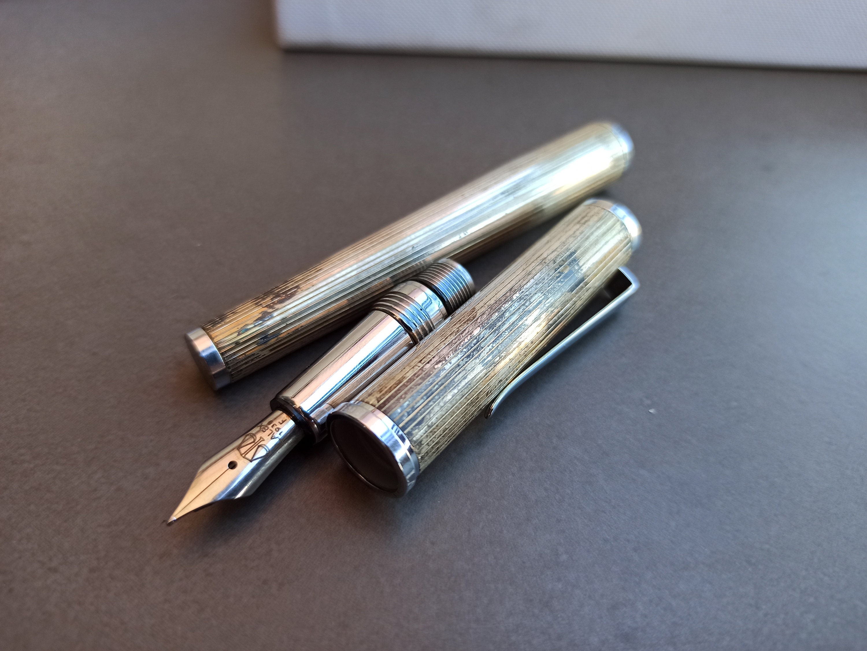 LALEX 925 Silver Fountain Pen Silver Pen Vintage Rare - Etsy