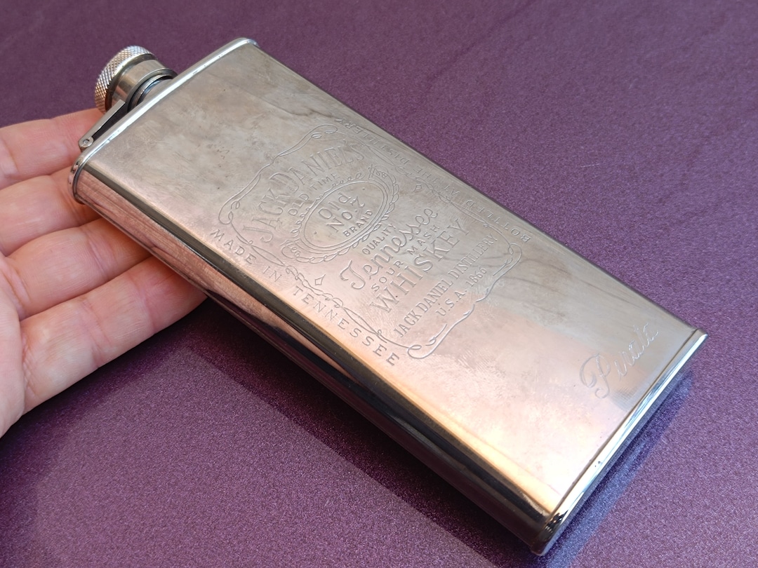 1980 Jack Daniels Flask, Vintage Flask, Jennessee Whiskey, Vintage ...