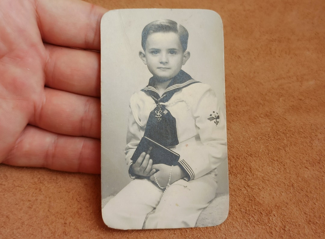 Old Photo 1960, First Communion Photo, Little Boy Communion, Antique ...