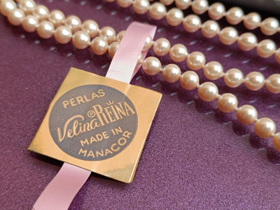1970s Velina Reina Pearl Necklace, Velina Reina Pearl… - Gem