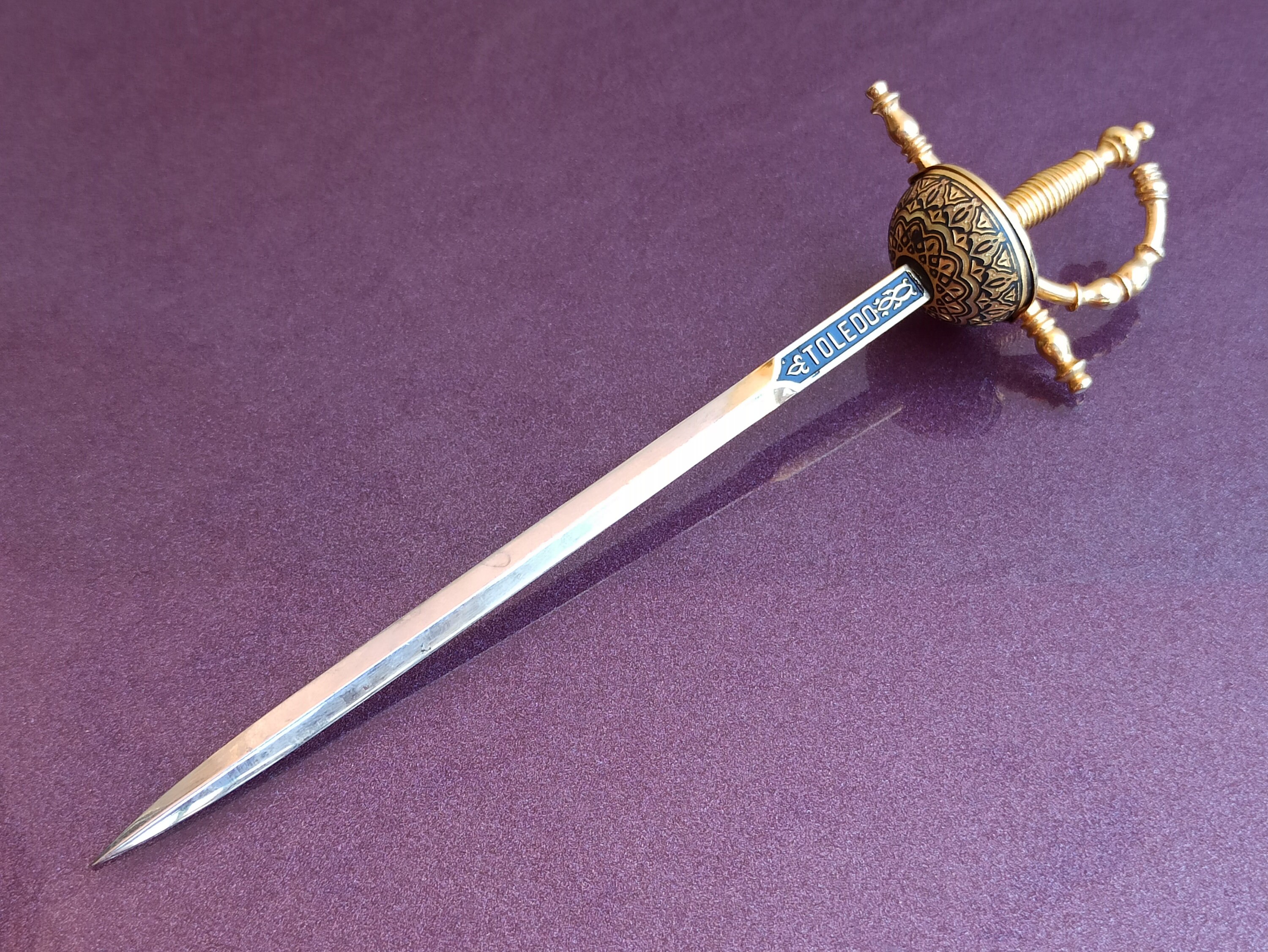 1950 TOLEDO Letter OPENER Bronze Letter Opener Sword Letter - Etsy