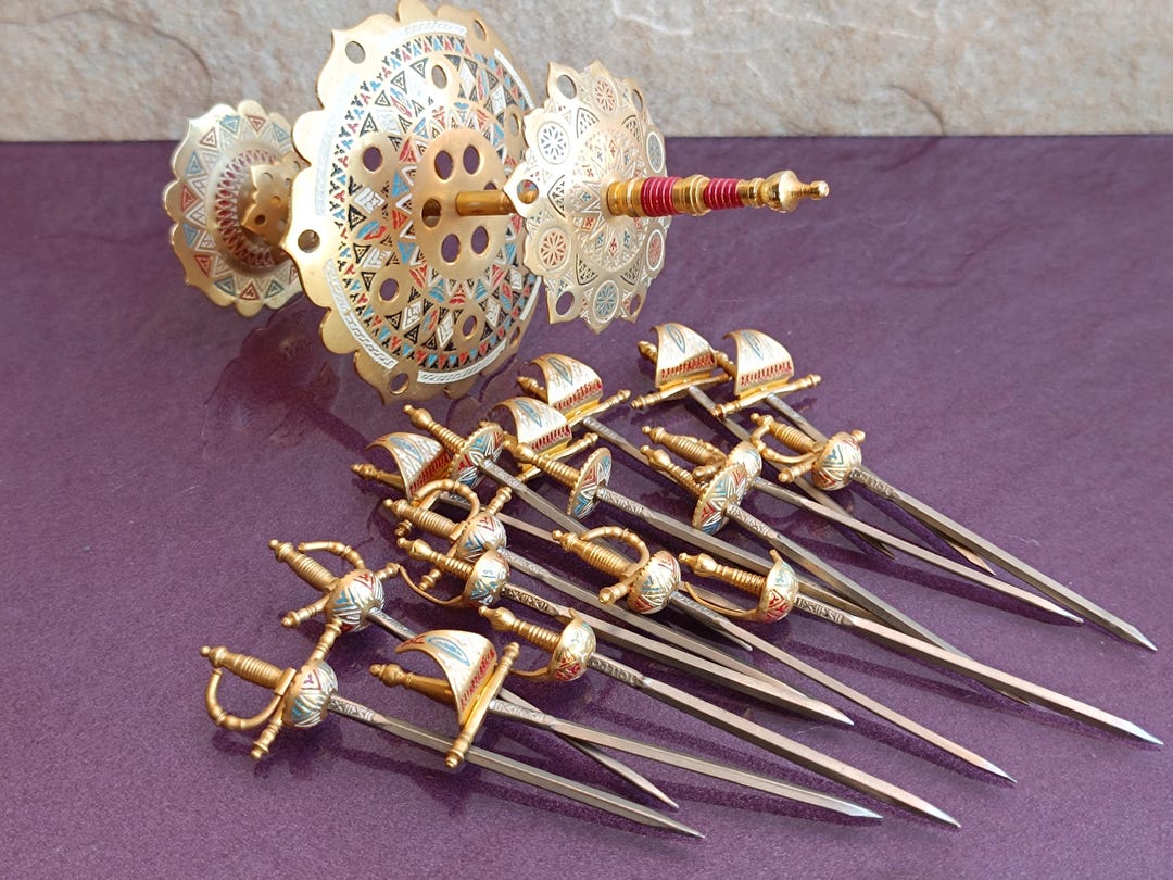 1960 Toledo Cocktail Swords, Vintage Cocktail Skewers, Cocktail Swords ...