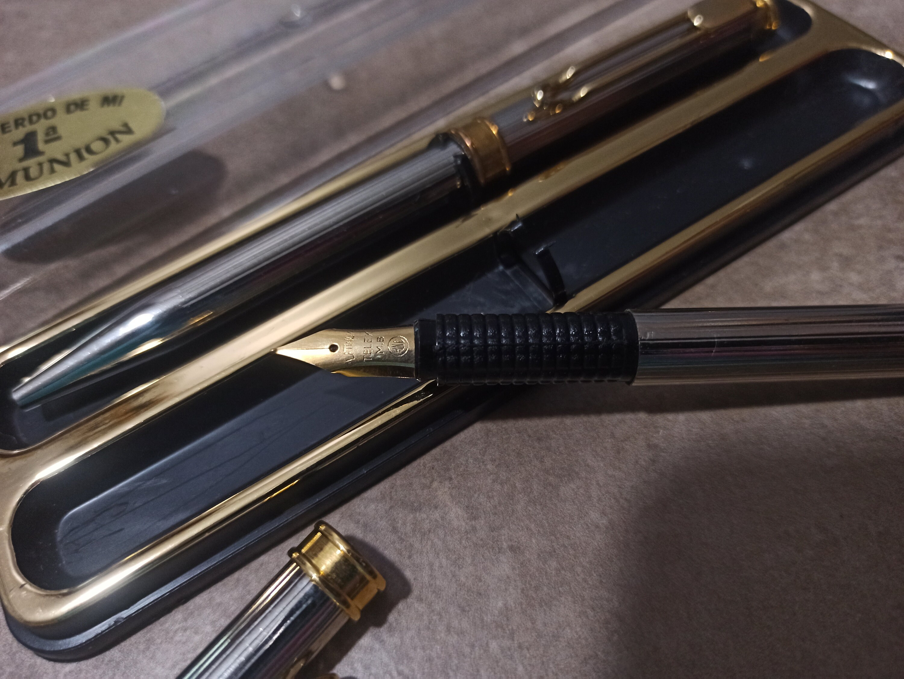 Platinum Telex M.B Fountain Pen, Gold Electroplated, Vintage Fountain ...