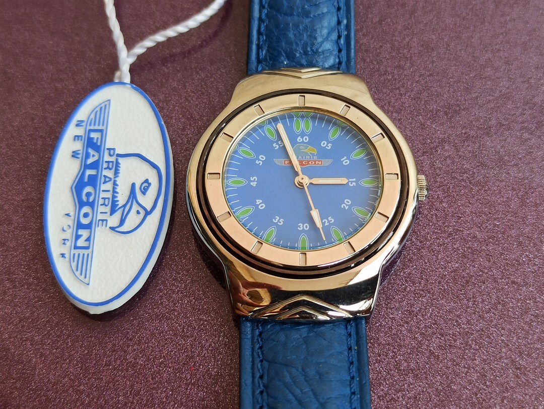 FALCON Titan Plated Quartz Watch, Vintage Watch, Titan Plated Watch ...