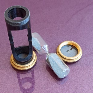 3 Minutes Bronze and Plastic Hour Glass, Gray Sand Timer, Hour Glass ...
