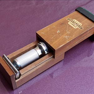 1950 STAHLY Stroke Saver Razor, Injector Safety Schick Razor, STAHLY ...