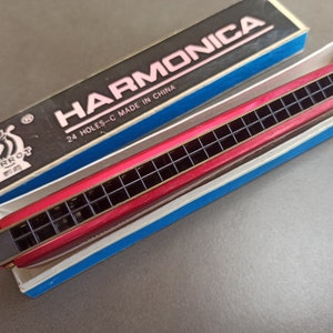 Harmonica Parrot, Vintage Harmonica in Original Box, Blessing Harmonica ...