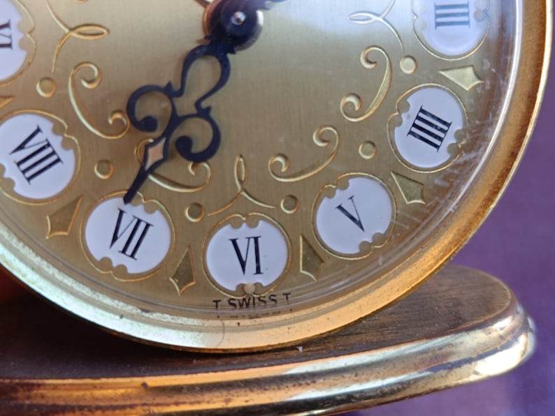 1960s LOOPING SWISS Alarm Clock With Mechanical Mechanism Antimagnetic ...