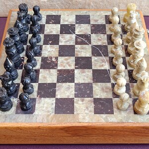 Malachite and Marble Chess Set, Chess Set With Board, Chess Game ...