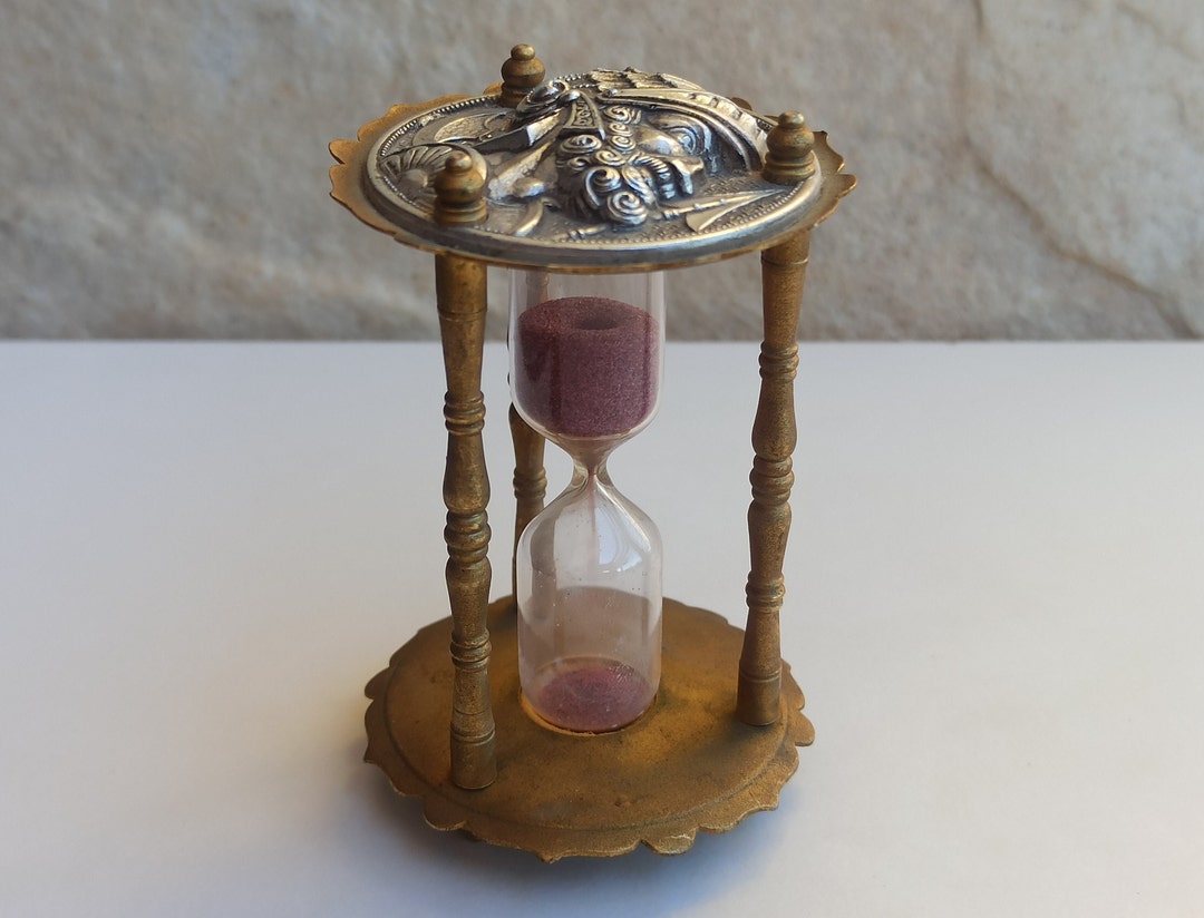 2.45 Minutes Bronze Hour Glass, White Sand Timer, Hour Glass, Sand ...