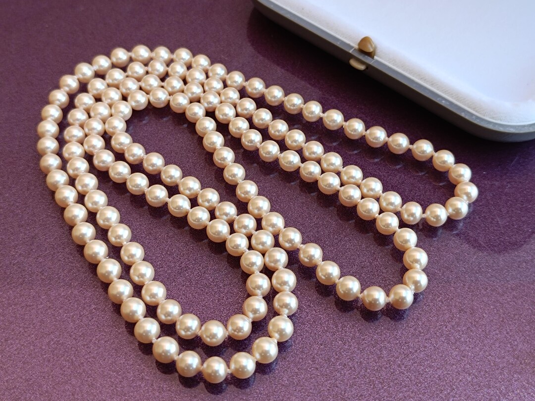 1970s Velina Reina Pearl Necklace, Velina Reina Pearl, Pearl Necklace ...