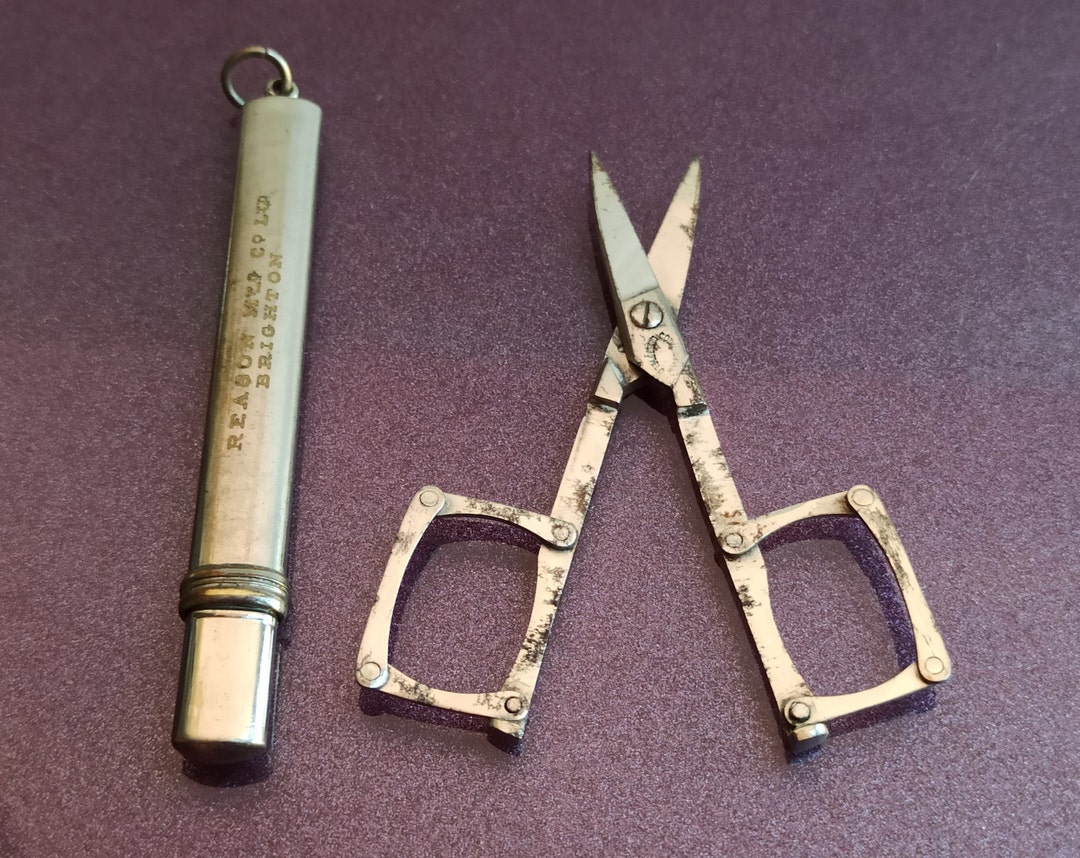 1920 Cowlishaw Sheffield Scissors, Patent Folding Steel Scissors ...