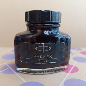 Antique 1950 Ink Inkwell Parker, Black Decoration, Vintage Ink, Inkwell ...