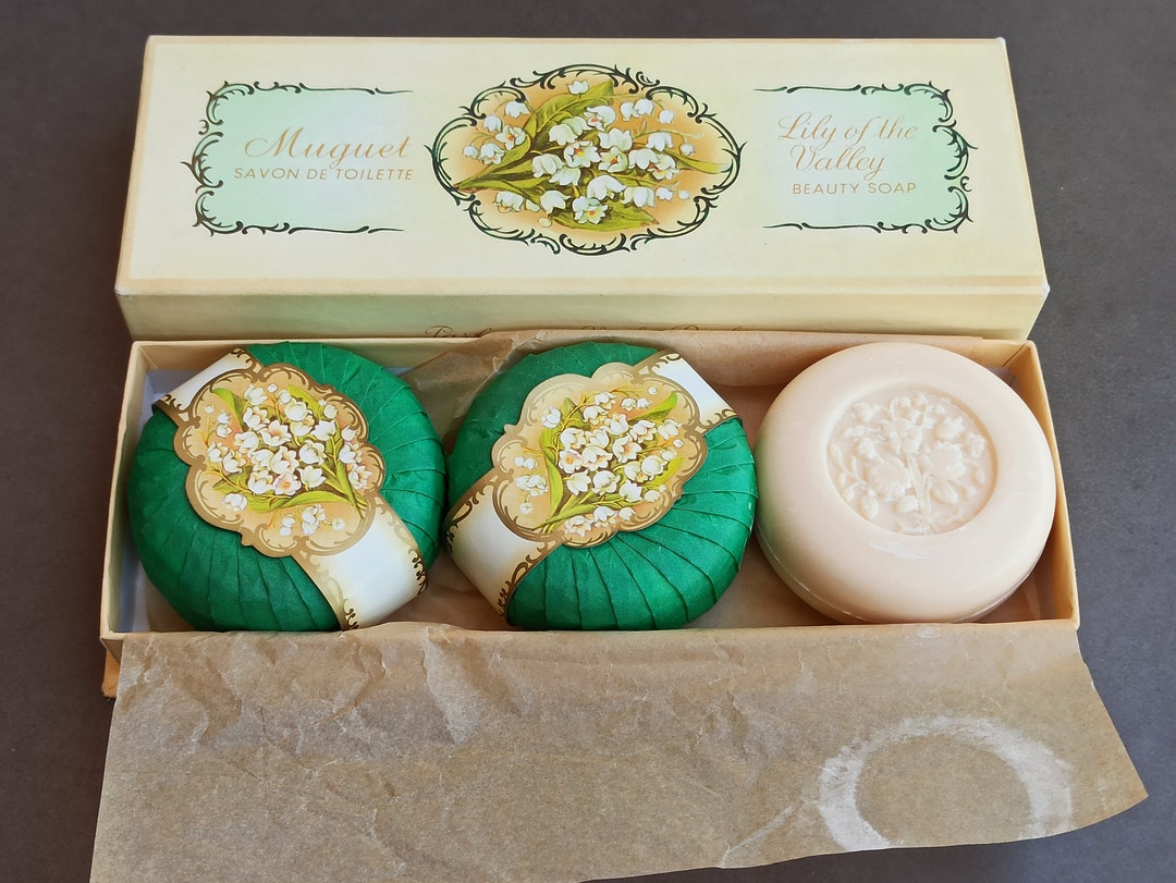 Muguet Lily Vintage Soap, Set of 3 Soaps, Lily of the Valley, Beauty ...