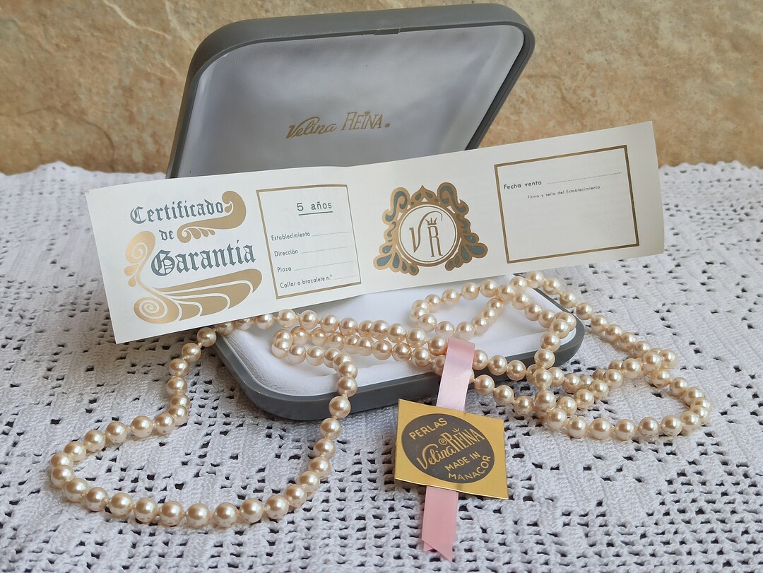 Pearl Velina Reina Necklace, Velina Reina Pearl, White Pearl Necklace ...
