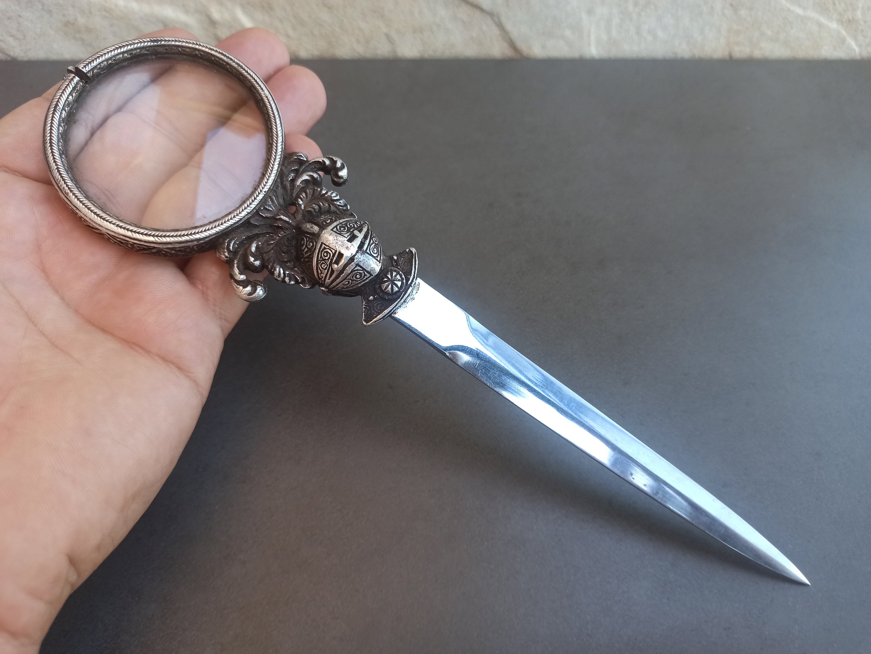 Inox Knife for Opening Letter Form Knight's Helmet With - Etsy